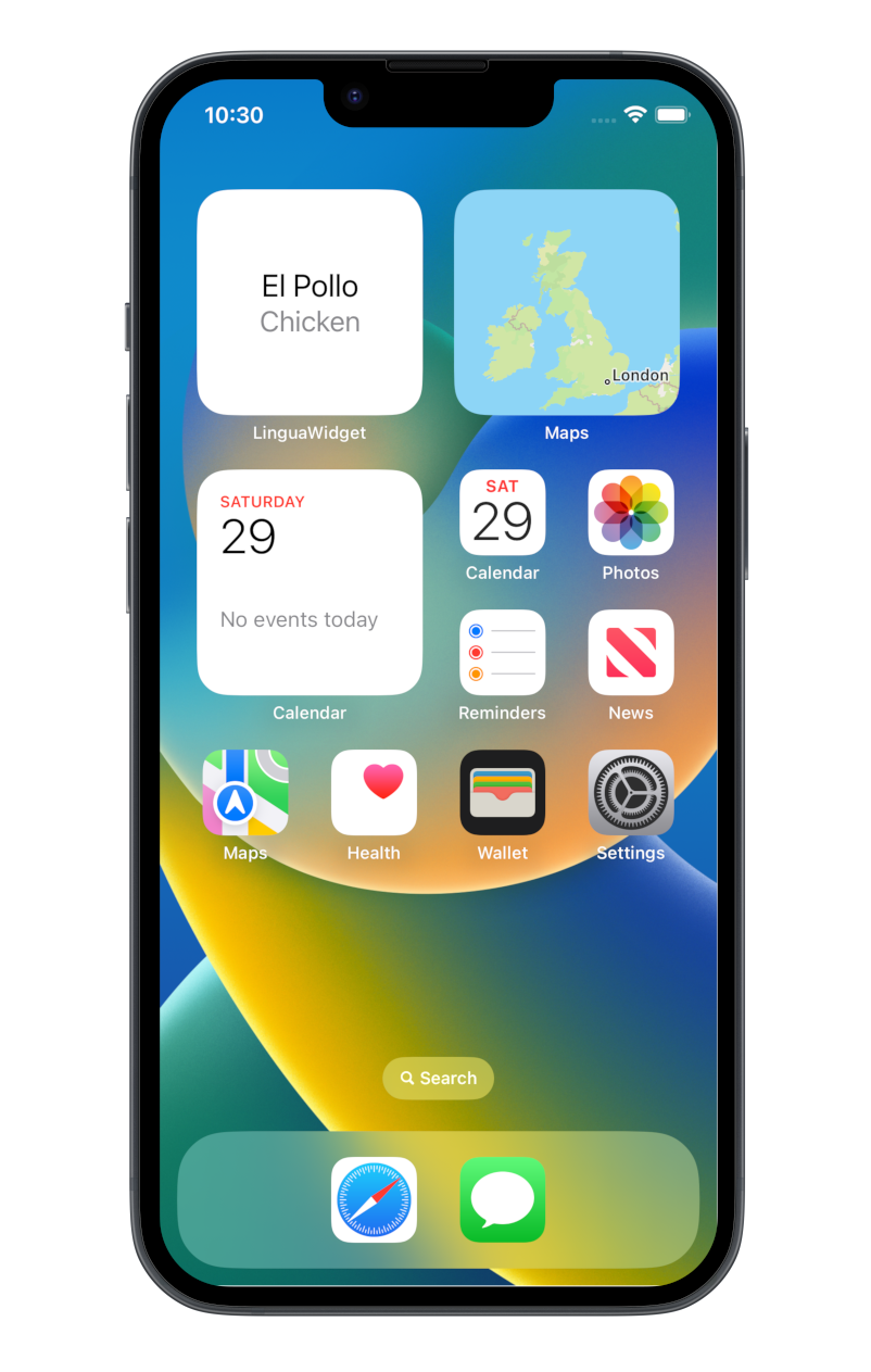 LinguaWidget App - Learn Spanish vocabulary Through Widgets