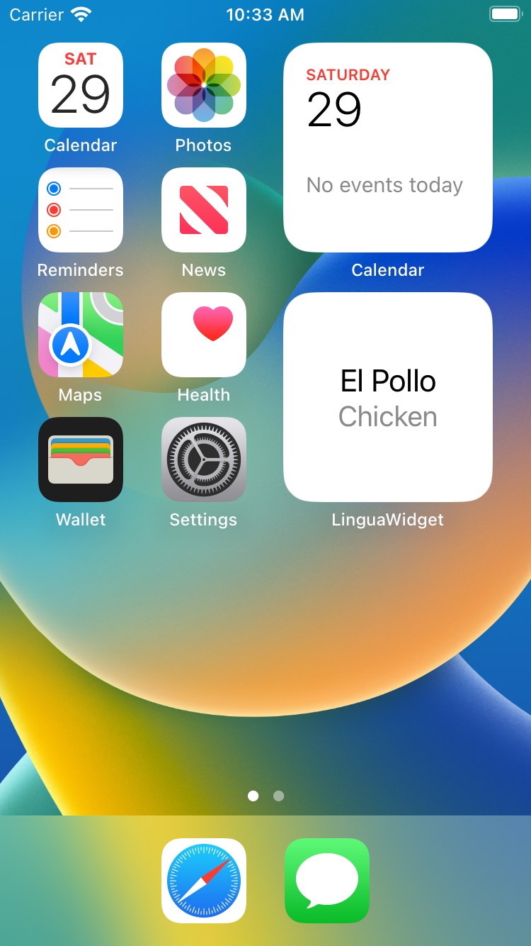 LinguaWidget App - Learn Spanish vocabulary Through Widgets
