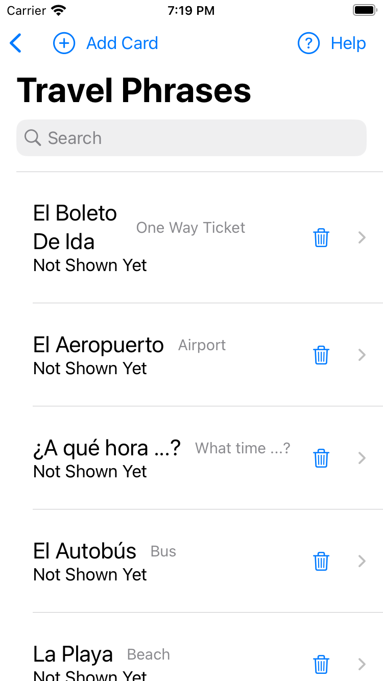 LinguaWidget App - Learn Spanish vocabulary Through Widgets